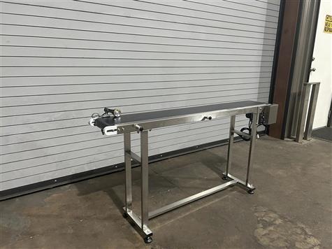 10in X 5ft Long Conveyor With Speed Control - Stainless Steel | Solid ...