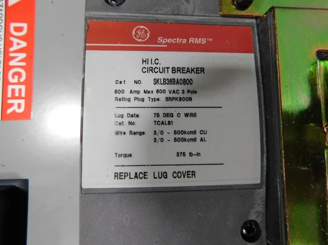 800 Amp GE Spectra Series Panelboard | Control Panels and Switchgear